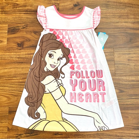 Disney | Pajamas | Nwt Girls Disney Princess Belle Nightgown | Poshmark